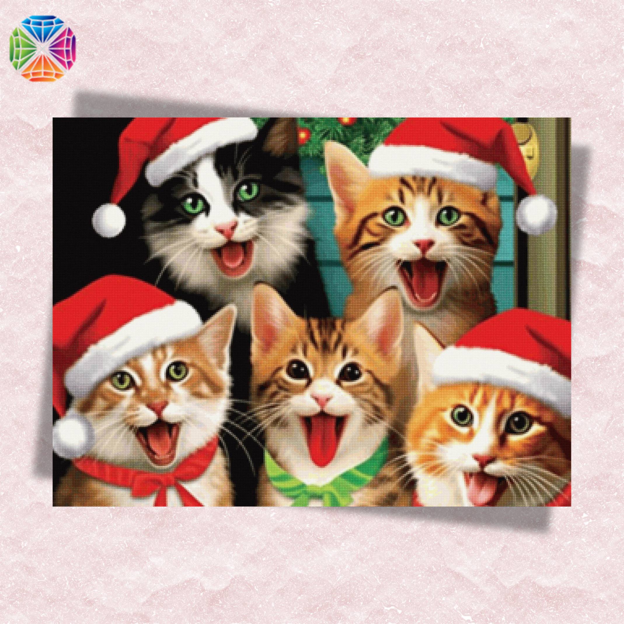 Christmas Cats - Diamond Painting Kit – Diamond Art World Kits