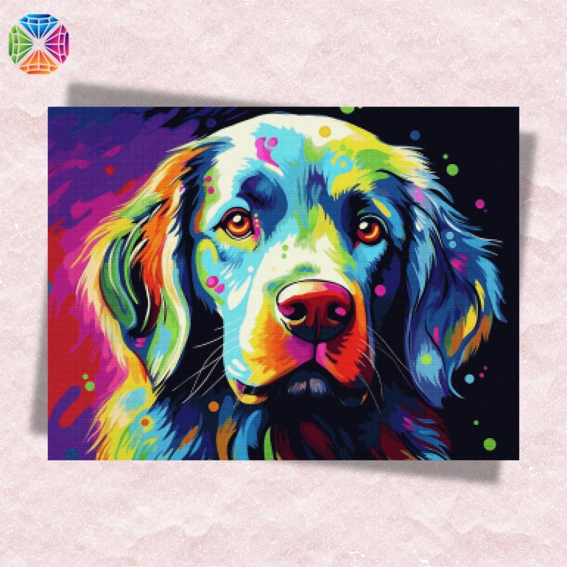 Colorful Dog Painting