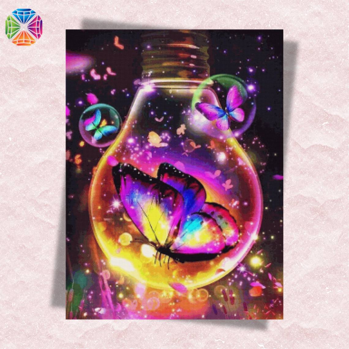 Electric Butterfly Bulb - Paint with Diamonds – Diamond Art World Kits