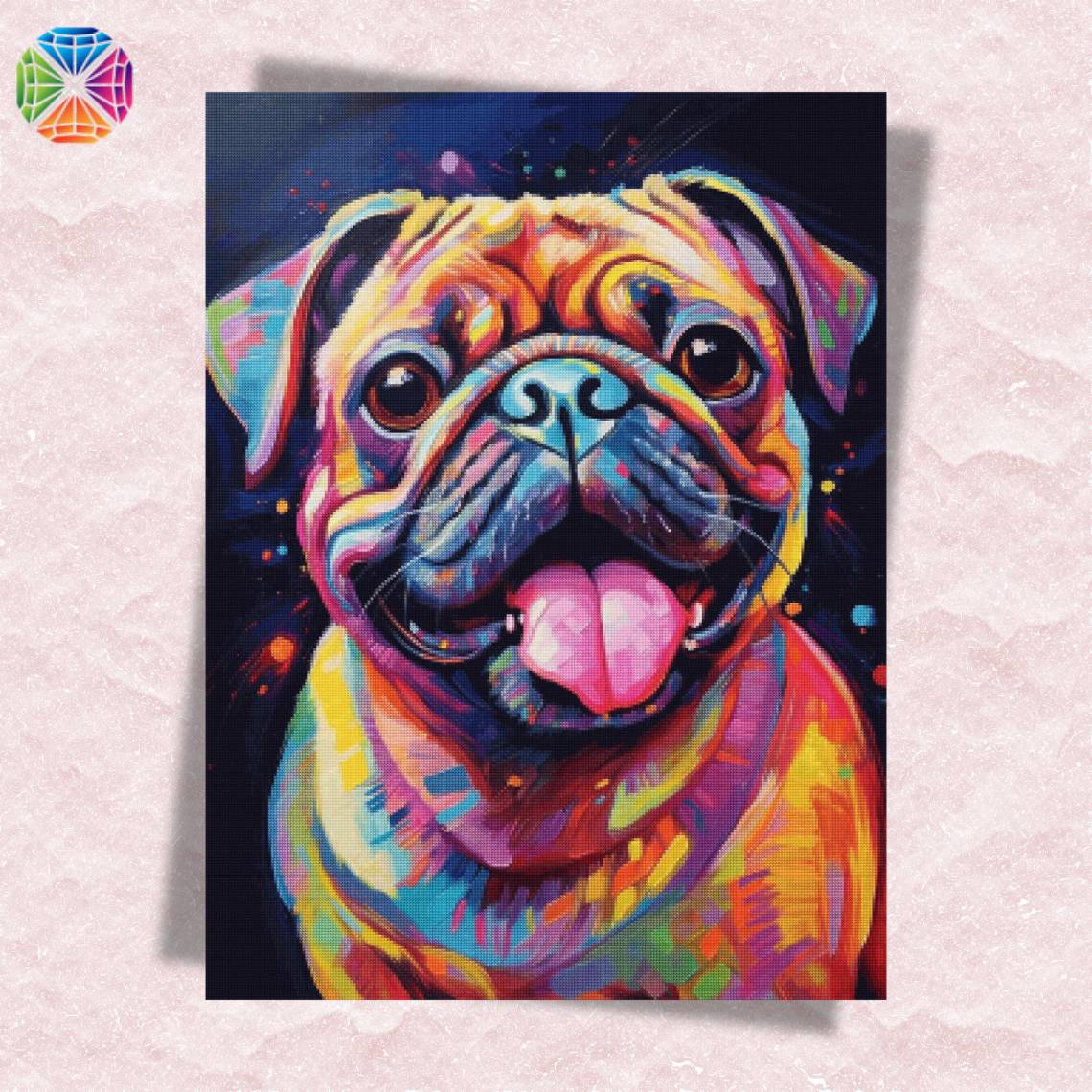 Lovely Pug - Diamond Art World – Diamond Art World Kits