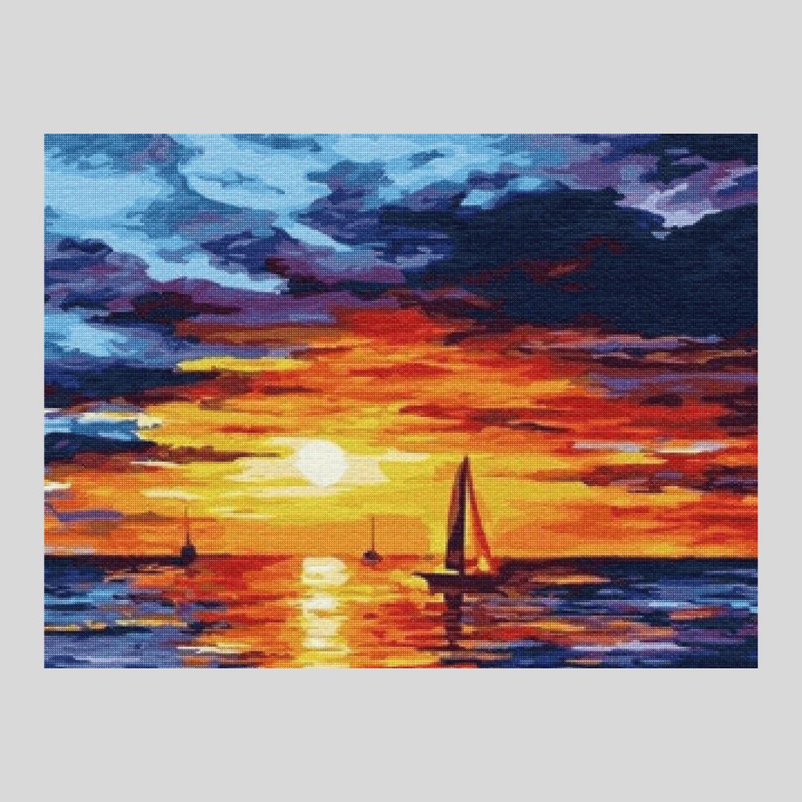 Ocean Sunset - Diamond Art World – Diamond Art World Kits