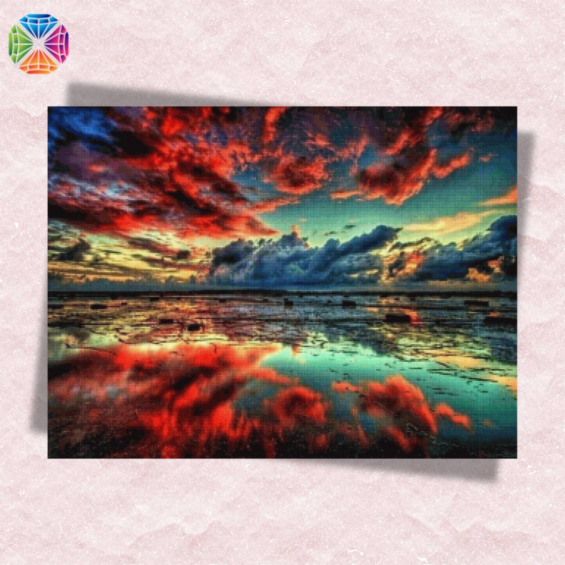 Red Clouds - Diamond Art World – Diamond Art World Kits