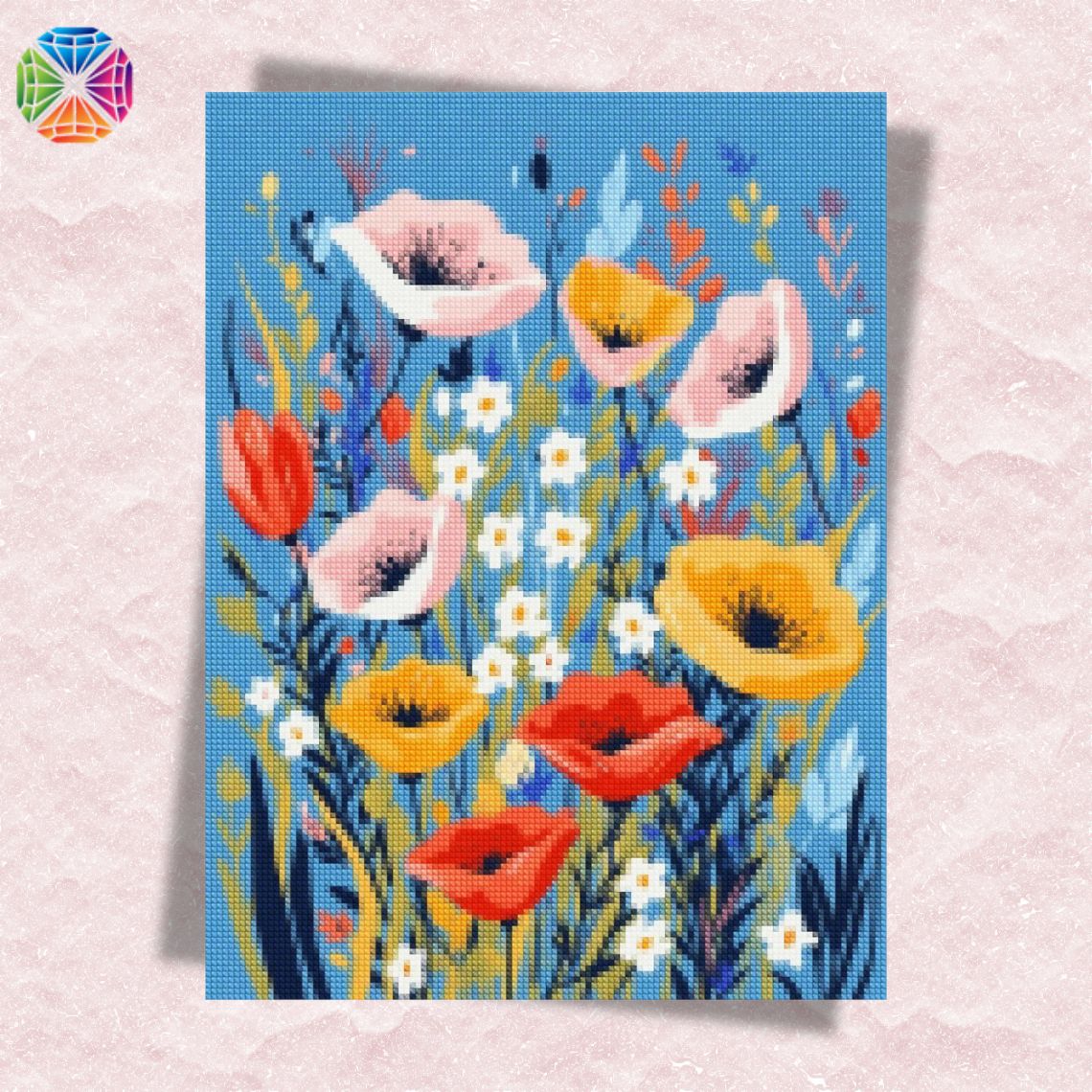 Meadow Flowers - Diamond Painting Kit – Diamond Art World Kits