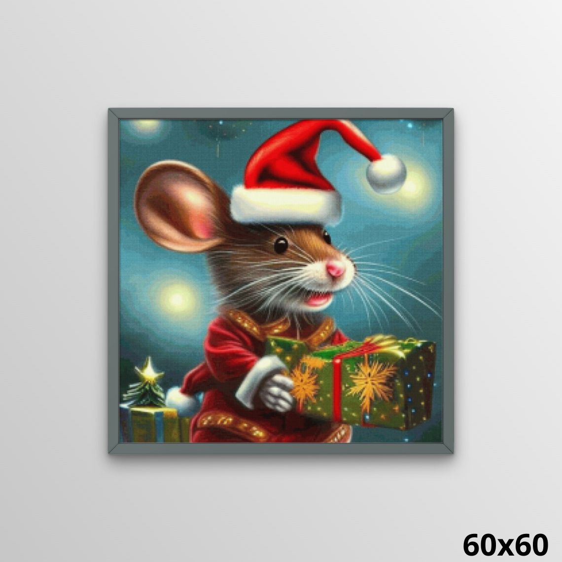 Christmas Mouse - Diamond Painting Kit – Diamond Art World Kits